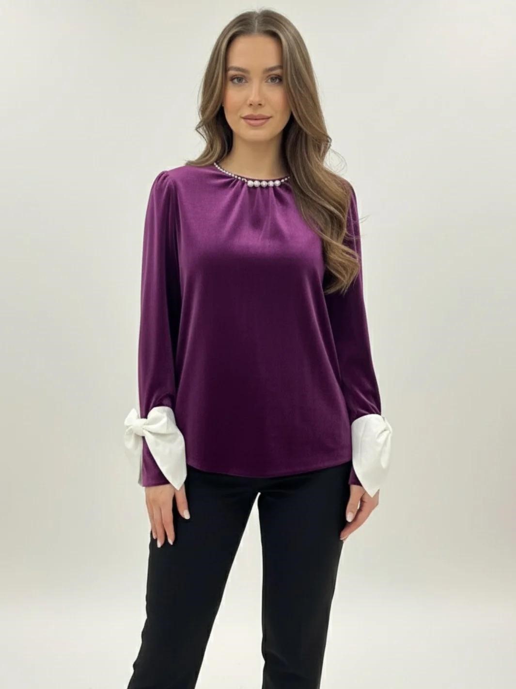 Kate & Pippa Ade Purple Velvet Top – Claffeys